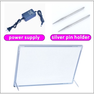 LED Menu Table Stand / Order Board Display Light Table Price List Milk ...