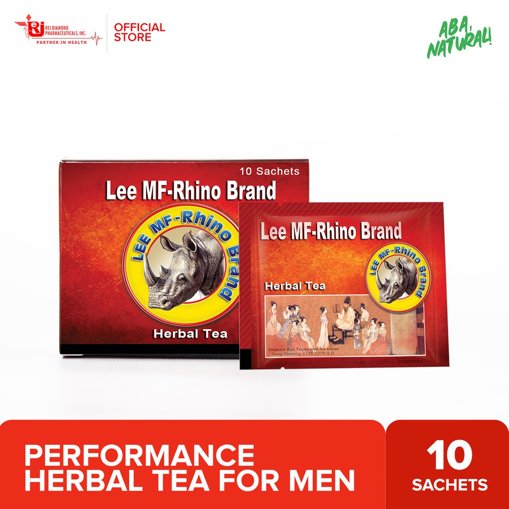 Rhino Herbal Tea Performance Herbal Tea For Men 10 Sachets | Shopee ...