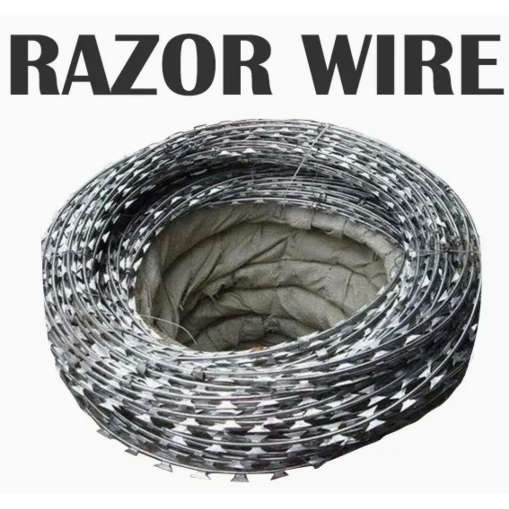 Combat Wire Razor Blade Sharp Military Wire Razor Wire | Shopee Philippines