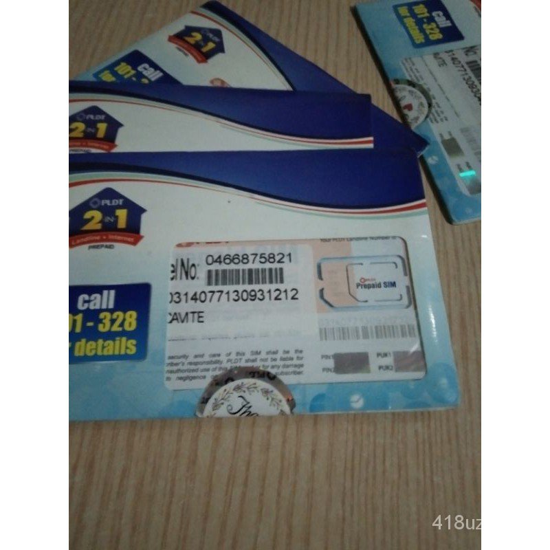 (NEW)pldt landline sim card 046 area code Cavite area on hand limited ...