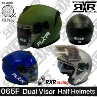 Rxr Half Face Dual Visor 065F For Motorcycle With ICC (BPS) LARGE ONLY | Shopee Philippines