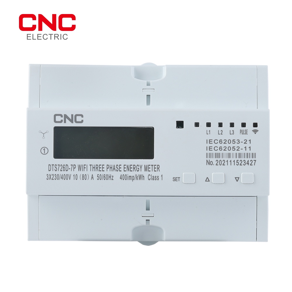 CNC 3 Phase Din Rail WIFI Smart Energy Meter Timer Power Consumption ...