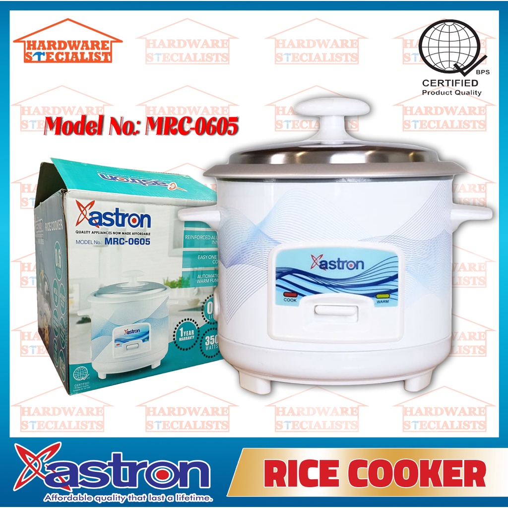Astron Rice Cooker 0.6 Liter MRC-0605 Original Authentic | Shopee ...