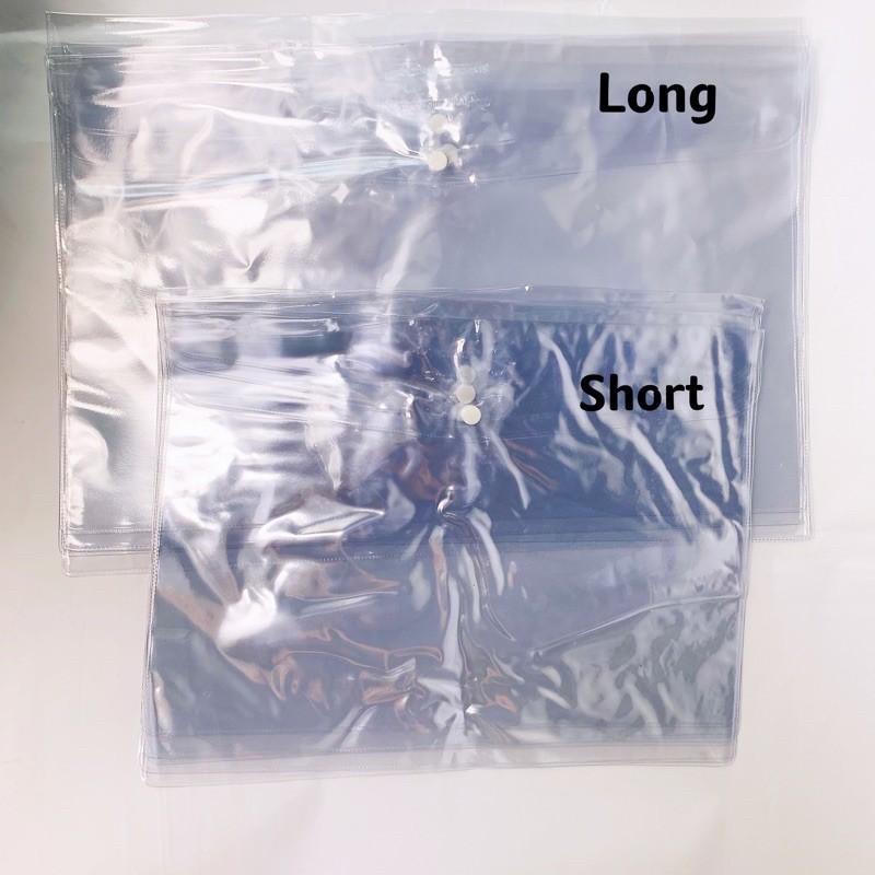 Plastic Envelope Transparent short and Long | Shopee Philippines