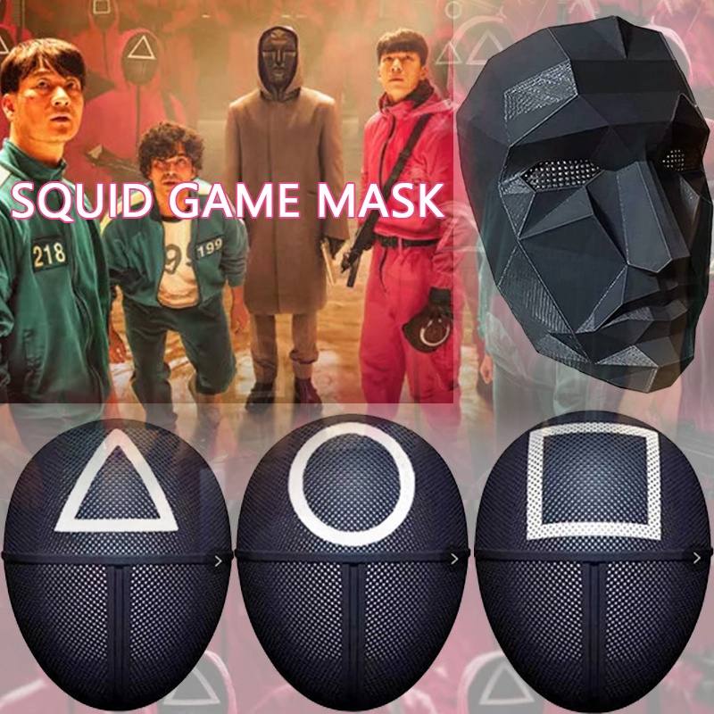 ON HAND Squid Game Mask Cosplay Masquerade Accessories PARTY Props ...