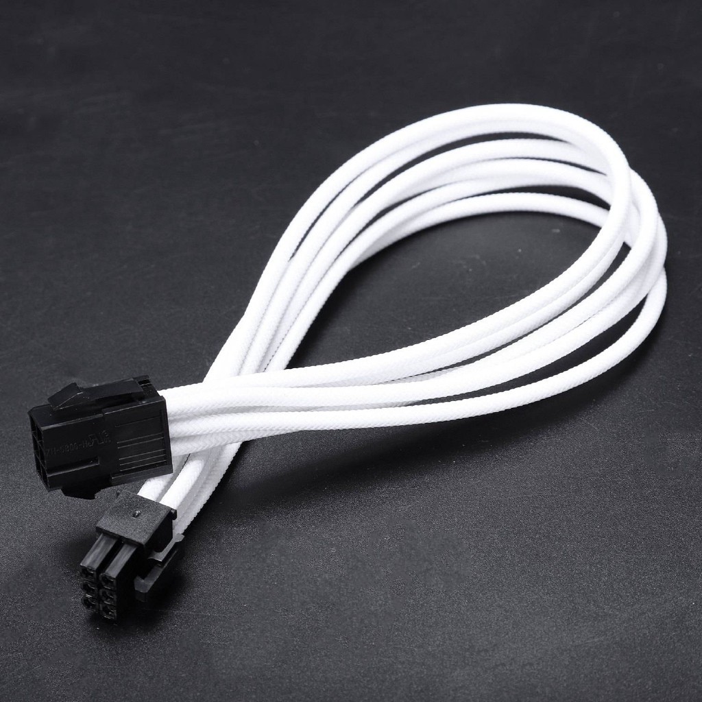 White Sleeved PC Psu Extension Cable cpu gpu sata 1Pcs Atx 24Pin/Eps 4 ...