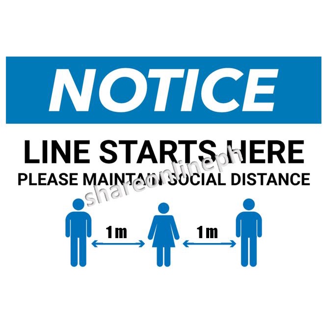 Laminated Signages | Line Starts Here | Signage | Sign Boards | Social ...