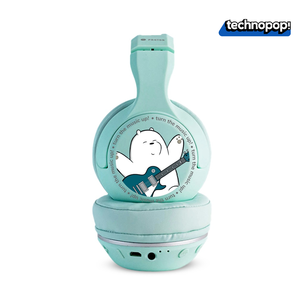 PROTON We Bare Bears Headphones - Technopop PH | Shopee Philippines
