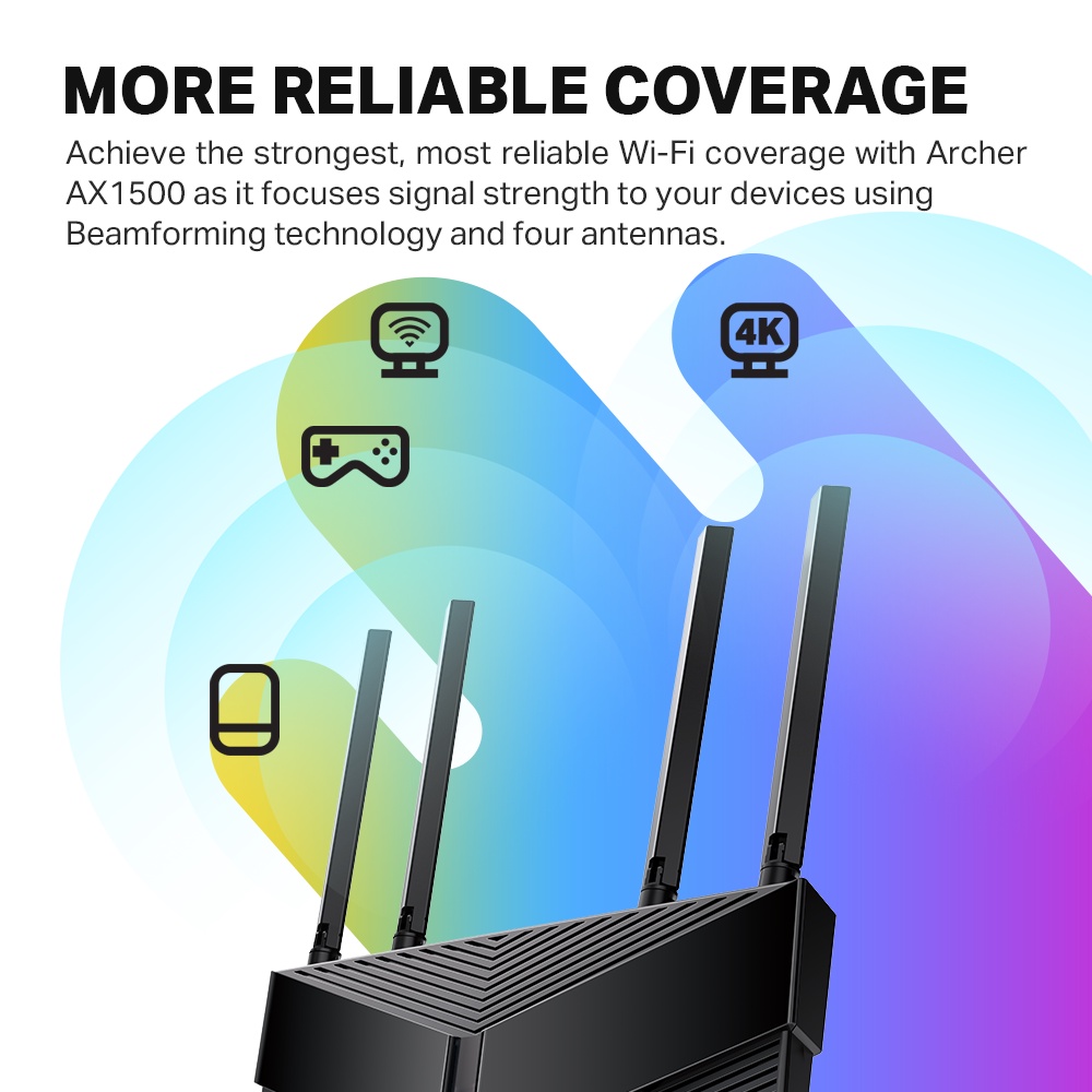 TP-Link Archer AX1500 1.5 Gbps Wi-Fi 6 Gigabit Dual-Band Router | Wifi ...
