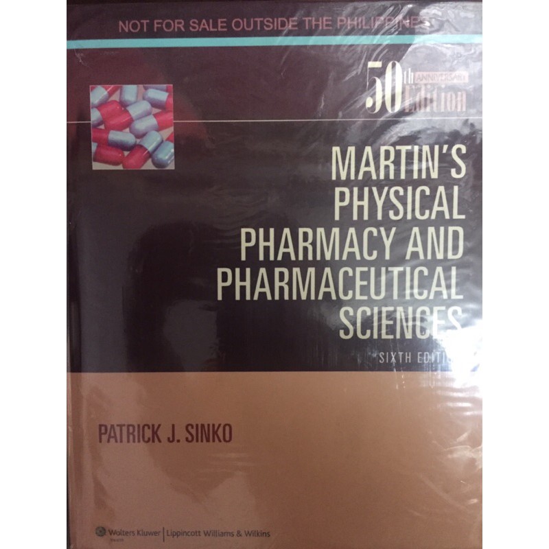Martin Physical Pharmacy Pharmaceutical Sciences | Shopee Philippines