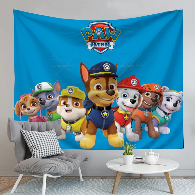 Party needs Paw patrol 100*150CM Birthday Party Backdrop Decorations ...