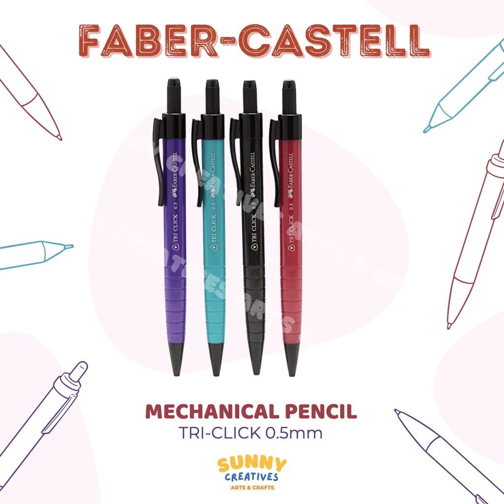 FABER-CASTELL Mechanical Pencil TRI-CLICK 0.5mm Ice Colors 1360 [PER ...