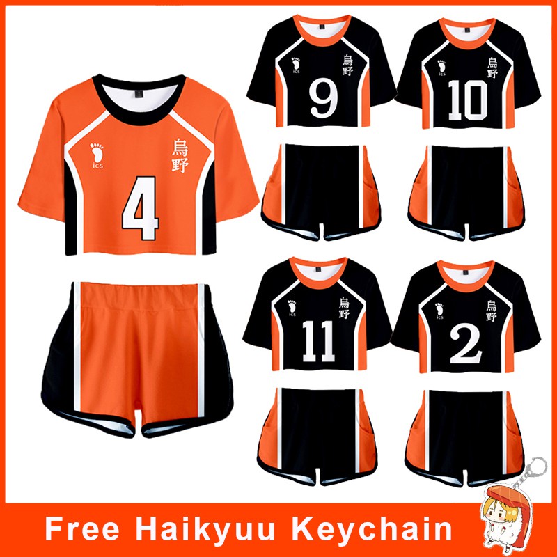Anime Karasuno Costume Set Haikyuu Cosplay High School Volleyball Club ...