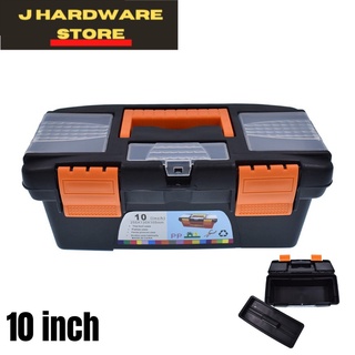 Dragon 10 inch portable heavy duty toolbox plastic storage for hardware ...