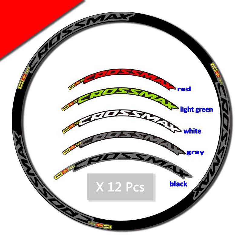 Vinyl 3M StickersMavi CROSSMAX Mountain Bike Wheel Rim Set Stickers MTB ...