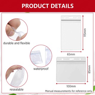 Plastic ID Case Transparent Waterproof (10 - 50 pcs per pack ...