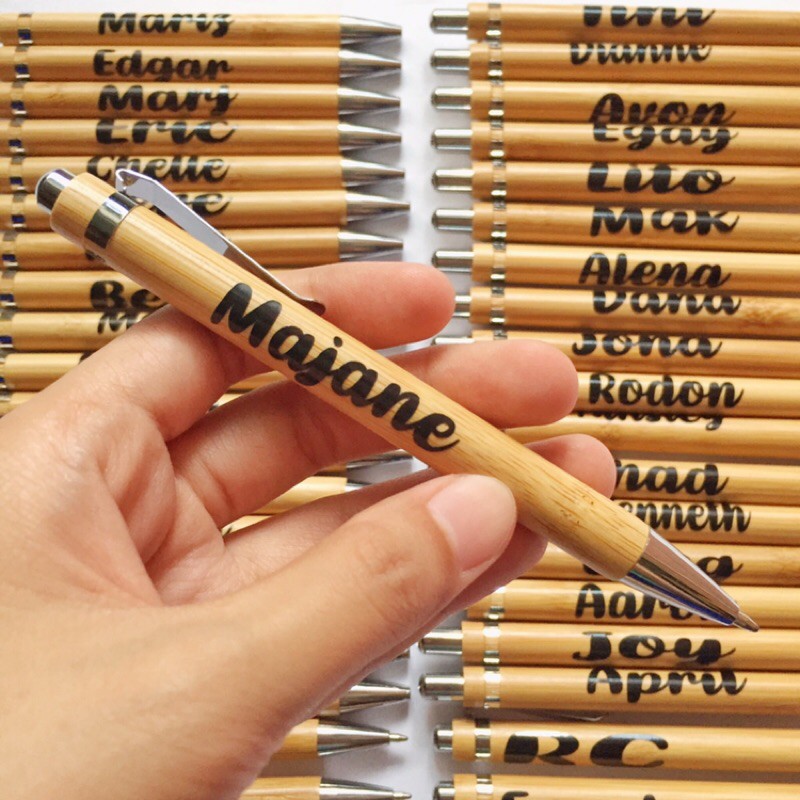 Bamboo Pen with Personalized Name *Cash on Delivery* | Shopee Philippines