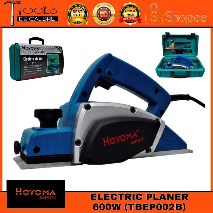 HOYOMA JAPAN Electric Planer with CASE 600W (TBEP002B) | Shopee Philippines
