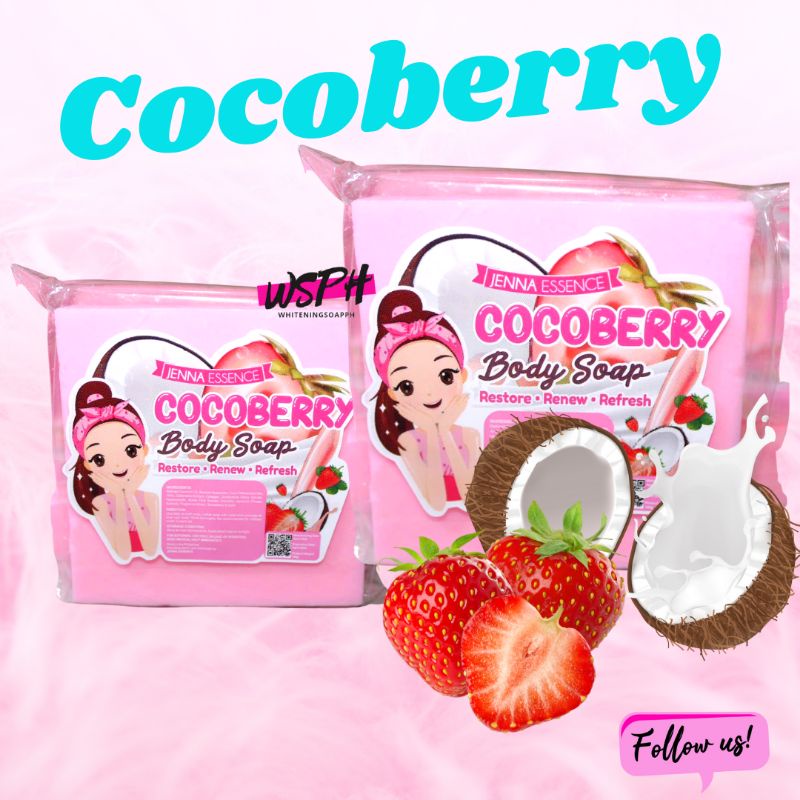 Cocoberry Soap Whitening & Peeling Soap Jenna Essence | Shopee Philippines
