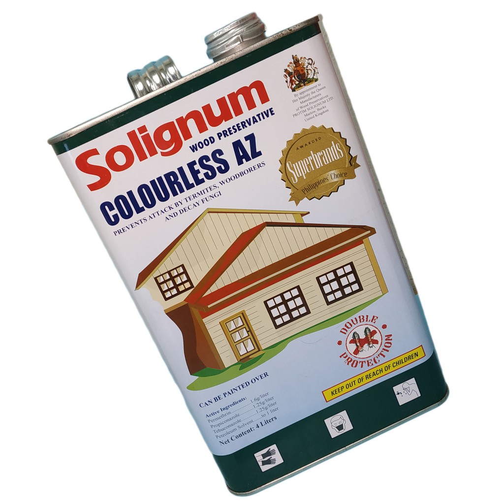 SOLIGNUM WOOD PRESERVATIVE ( 1 LITER ) CLEAR COLOURLESS FOR TERMITE ...