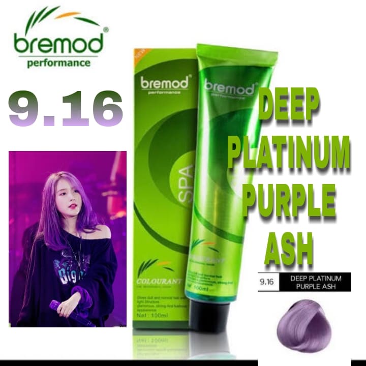 Bremod Performance SPA Hair Color ( 9.16 DEEP PLATINUM PURPLE ASH ) 100 ...