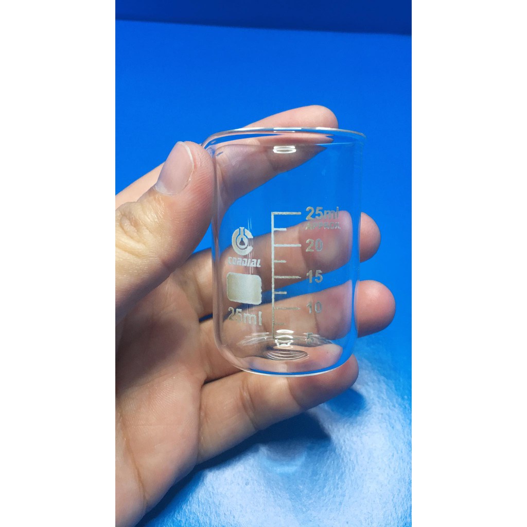 25ML GLASS BEAKER LOWFORM Borosilicate Glass LB-G-0029 | Shopee Philippines