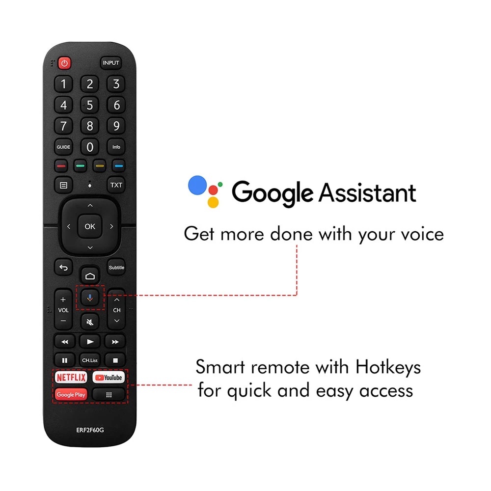 HISENSE Original ERF2F60G Voice Google Assistant Remote Control For ...