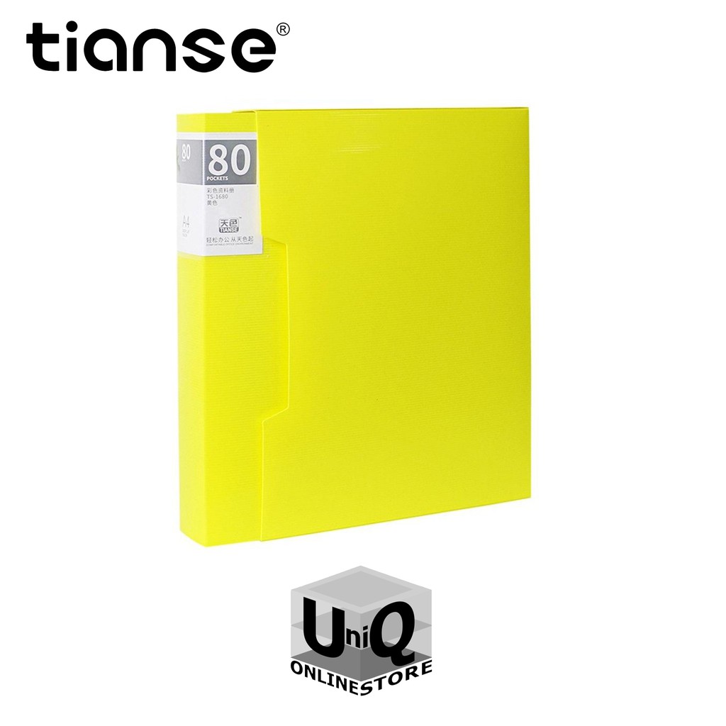 Tianse 1680 A4 Color File Booklet 80pages (Yellow) | Shopee Philippines