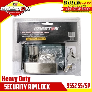 CRESTON Heavy Duty Security Rim Lock 9552 SS/SP | Shopee Philippines
