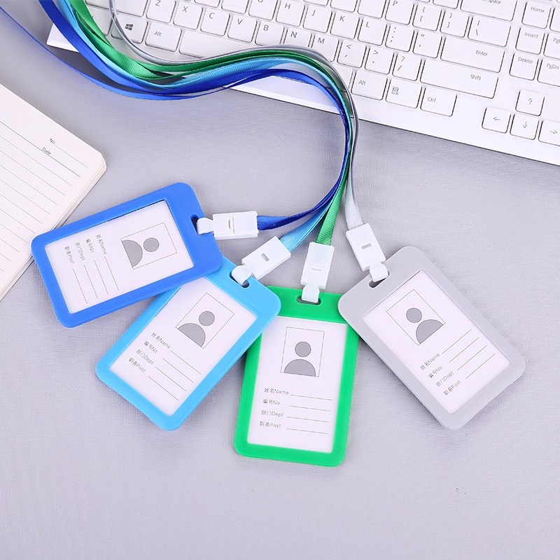 H&L COD#DOUBLE SIDED C-104V ID HOLDER VERTICAL Colorful Plastic ID Card ...