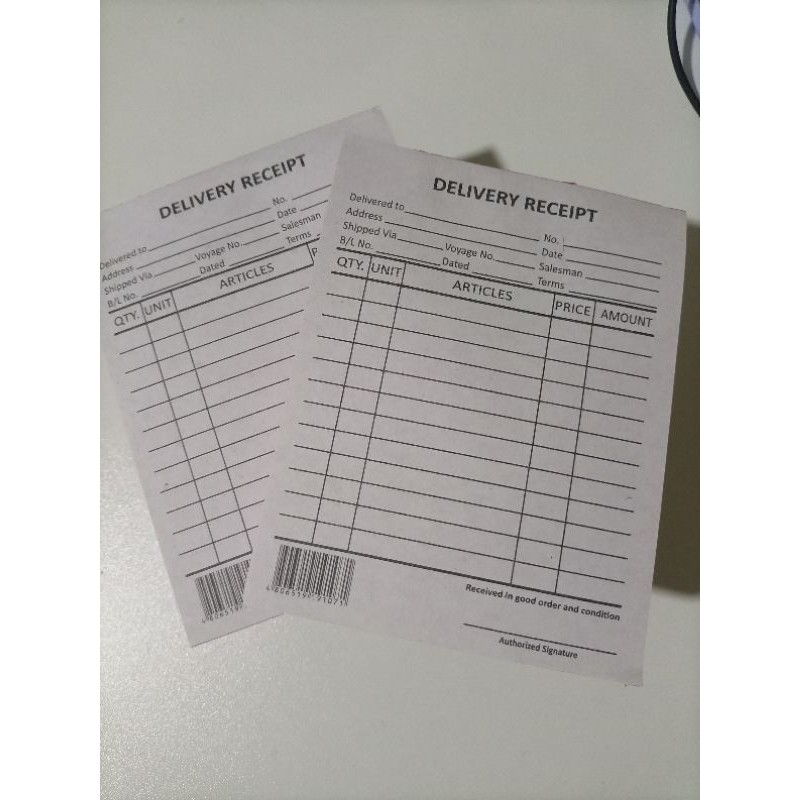 Delivery Receipt - DR Receipt 2 ply, 50 leaves | Shopee Philippines