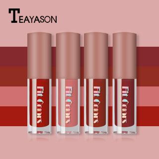 TEAYASON 4Pcs/set Matte Lip Glosses Set Liquid Lipstick Waterproof Long ...