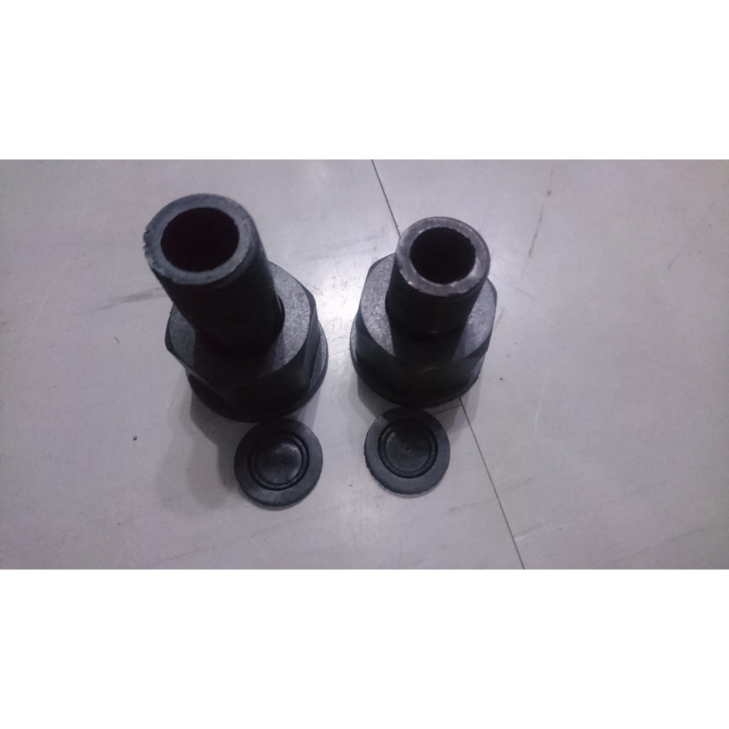 TAILPIECE FOR WATER METER 1/2 inch plastic (Black) 1 pair (2pcs ...