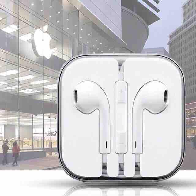 Original High Quality Mic In-Ear Headset Earphone White Metal Band ...