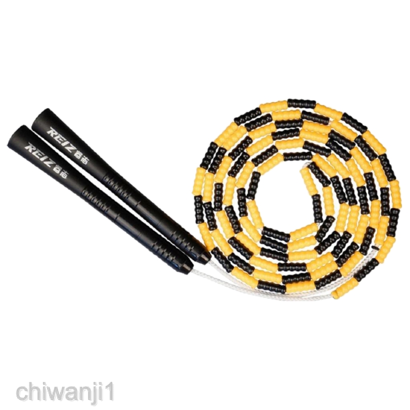 Rubber+PVC Jump Rope Beaded Segmented Skipping Sporting Fitness ...