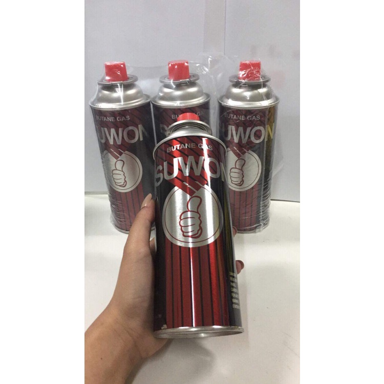 SUWON Safe Butane Gas for Gas stove 220g x 4 pcs Korea Gas Tank ...
