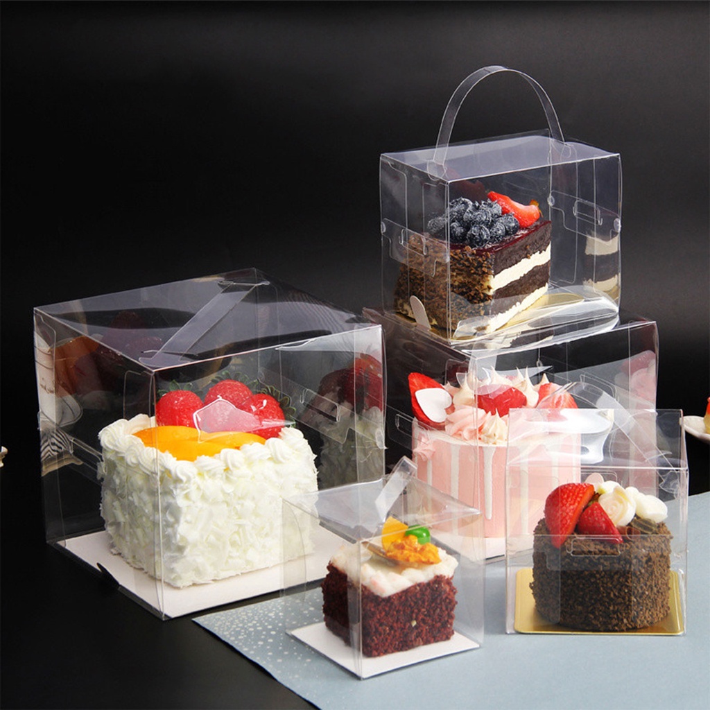 Acetate Cake Box with Handle | Shopee Philippines
