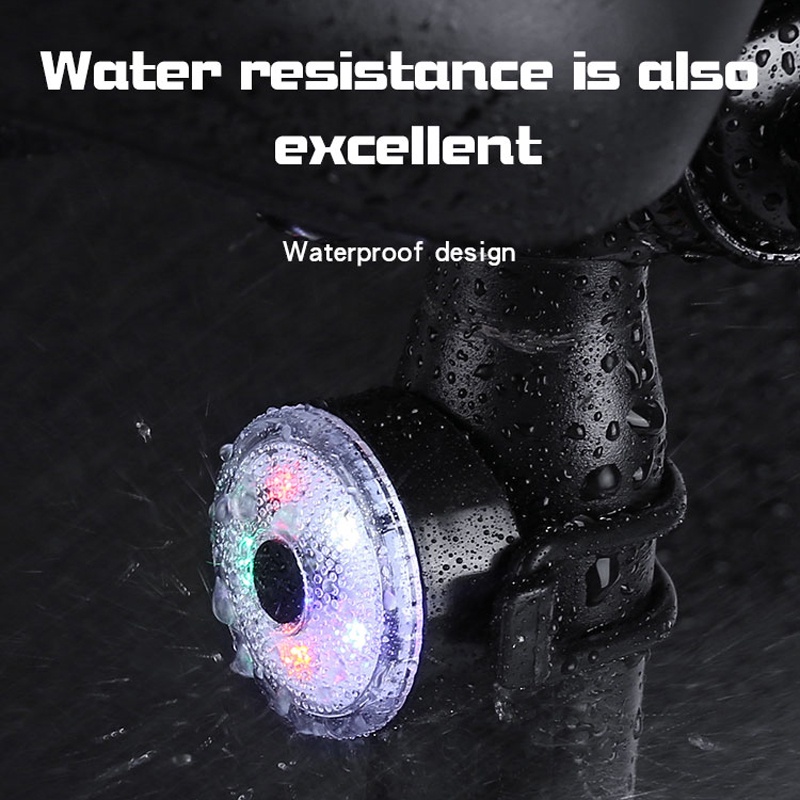 Mini LED Bicycle Taillight Lights Waterproof Safety Red / White Cycling ...