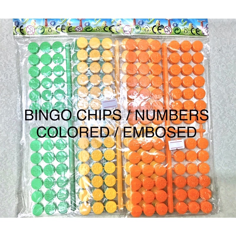 BINGO / BINGO CHIPS / BINGO NUMBERS / PLASTIC BINGO CHIPS | Shopee ...