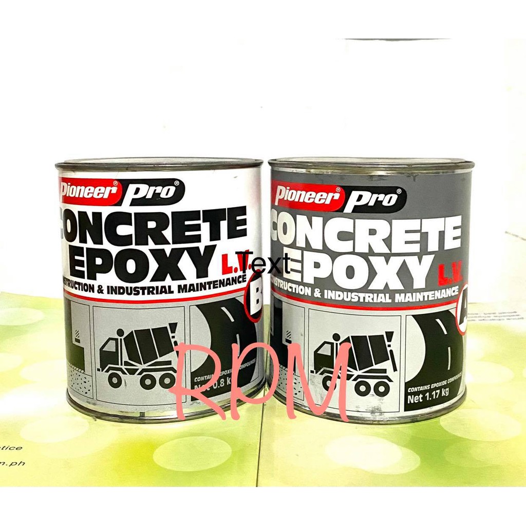 Pioneer Concrete Epoxy Low Viscosity (LV) 1Liter Set A&B mDe | Shopee Philippines