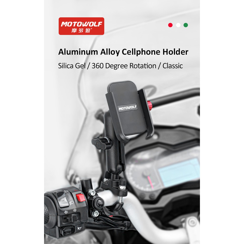 Original MOTOWOLF® V3 Motorcycle CP Holder - Version 3 Cellphone Holder ...