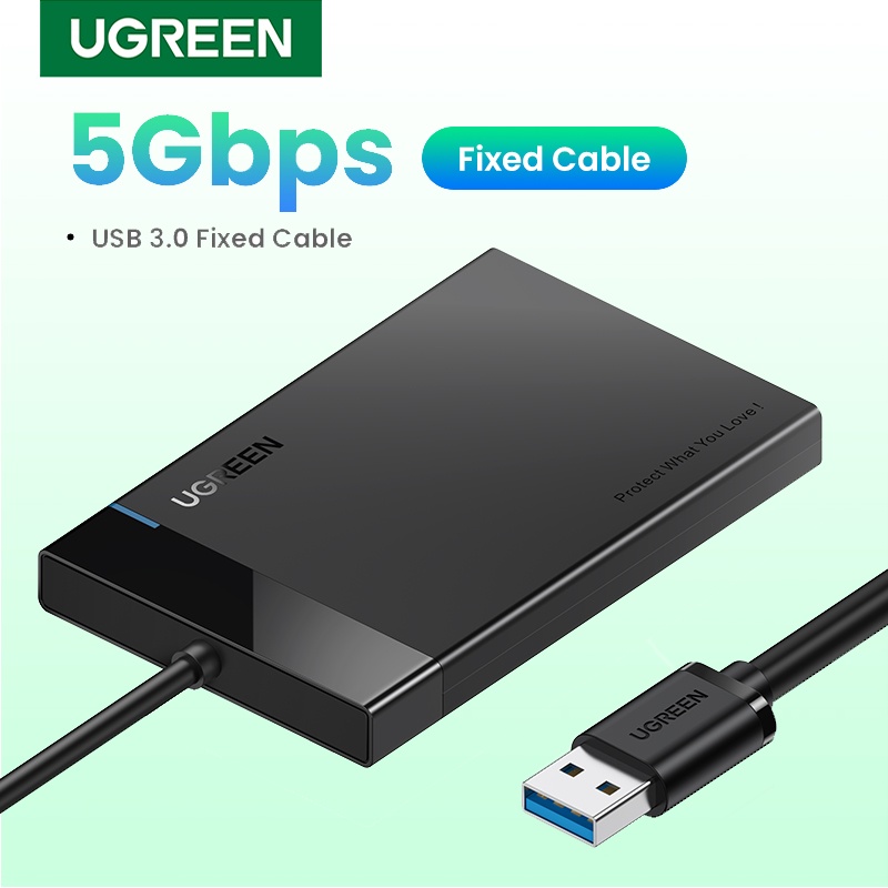 UGREEN HDD Case 2.5" Hard Drive Enclosure USB Type C SATA 5Gbps for SSD ...