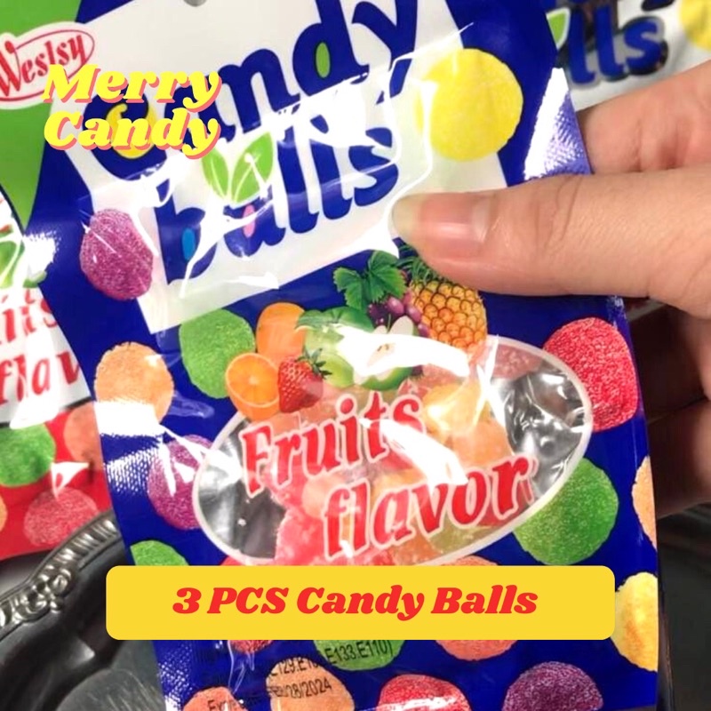 3-20PCS Candy Balls (Fruit-flavored candies coated with sugar) | Shopee ...