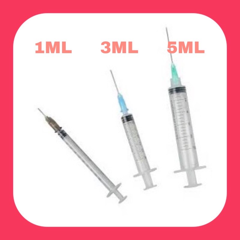 Syringe 1cc, 3cc, 5cc & 10cc Minimum 4 Pieces | Shopee Philippines
