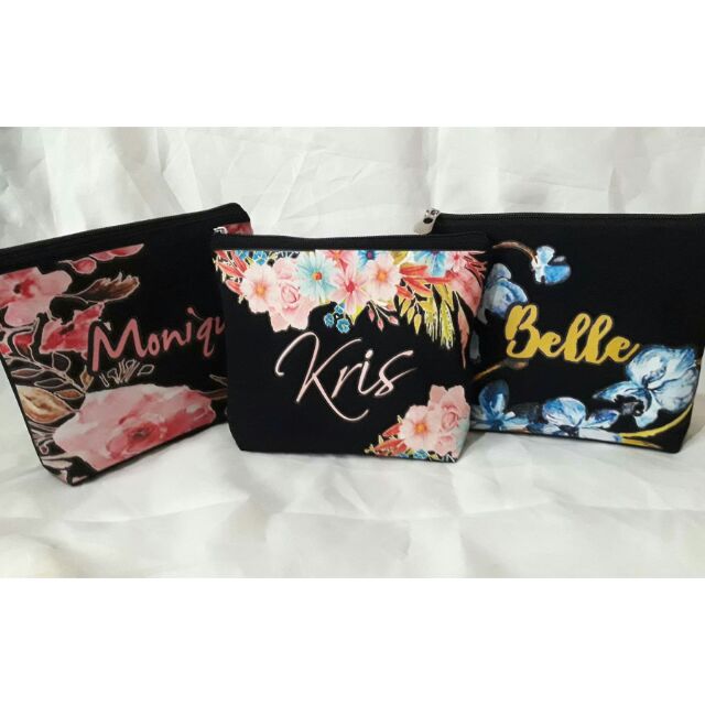 BLACK Vanity Pouch (Personalized) | Shopee Philippines