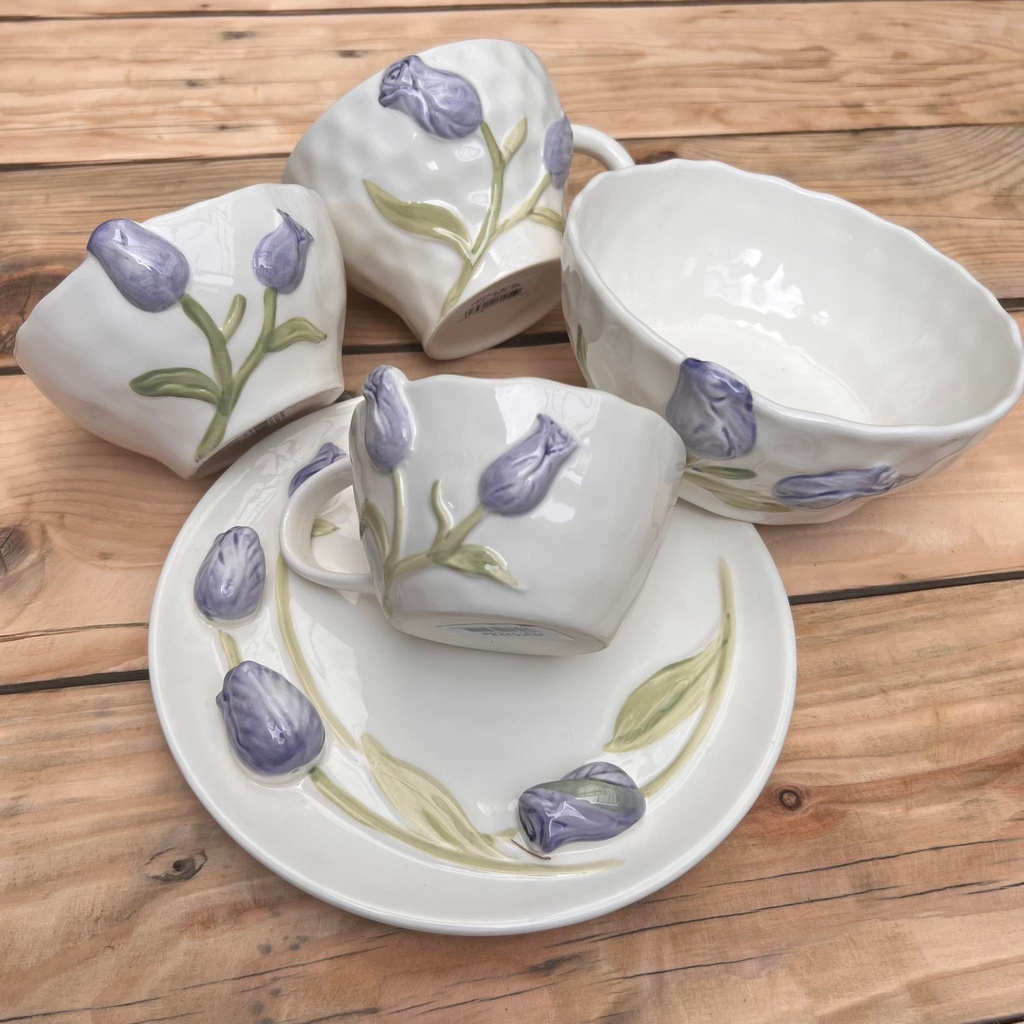 Tulip Purple Plate Collection | Shopee Philippines