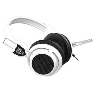 White Gaming headset RGB LED light Headphones with Mic and Noise ...