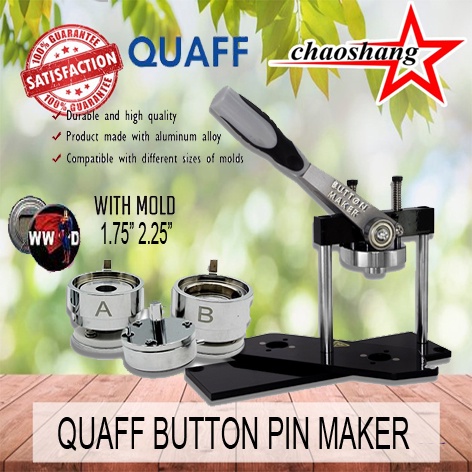 HEAVY DUTY CUYI BUTTON PIN PRESS MACHINE 2.25 | Shopee Philippines