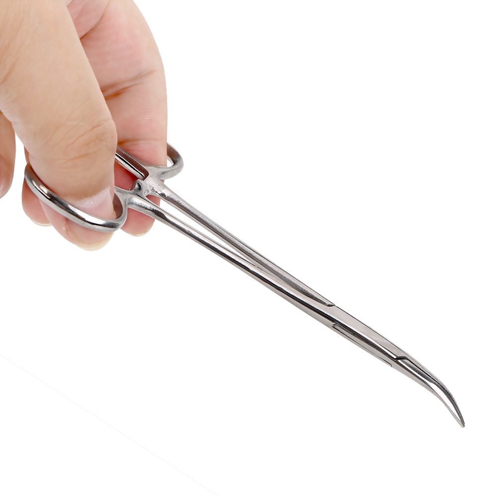 Hemostatic Forceps 12.5cm Epilation Tools Curved/Straight Stainless ...