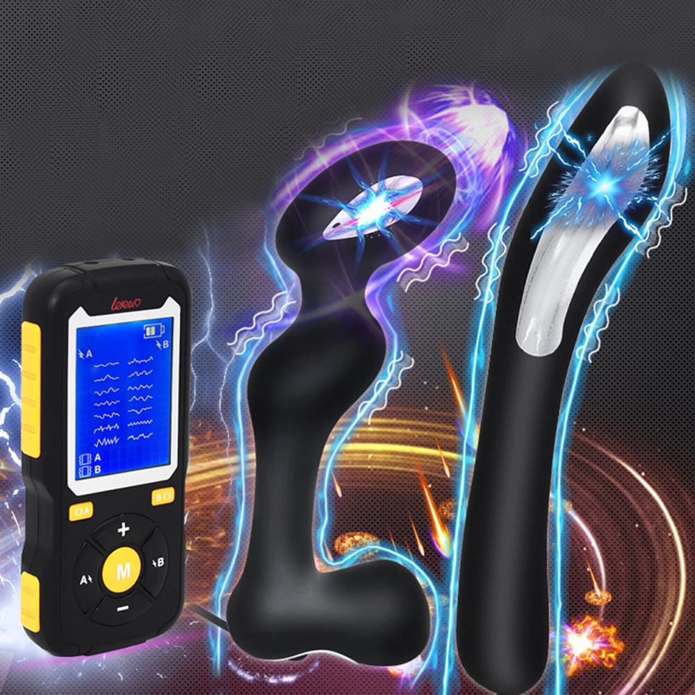 Electric Shock Plug Pulse Prostate Massage Vibrators Sex Toy For Women